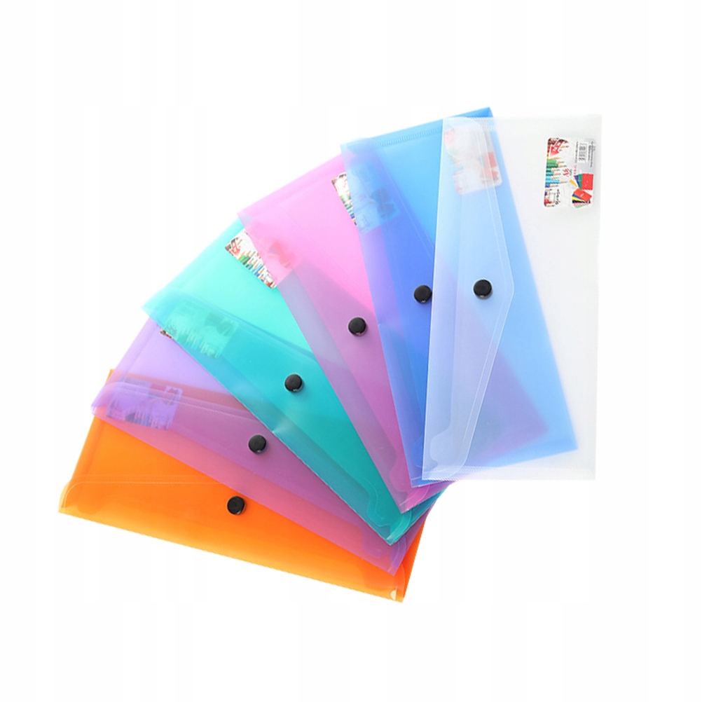 Color Folders Envelope Plastic - 14241268737 - oficjalne archiwum Allegro