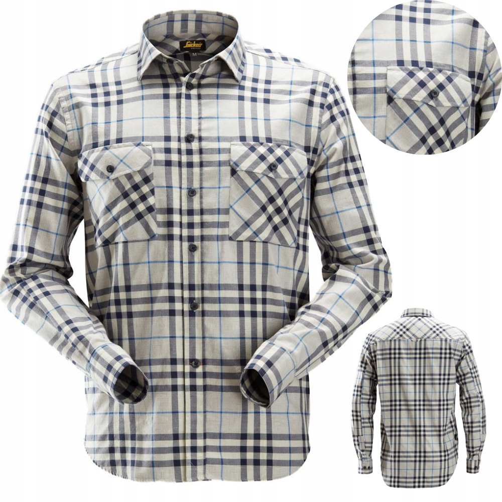 Koszula męska flanelowa robocza Snickers 8516 M - 12904687369 ...