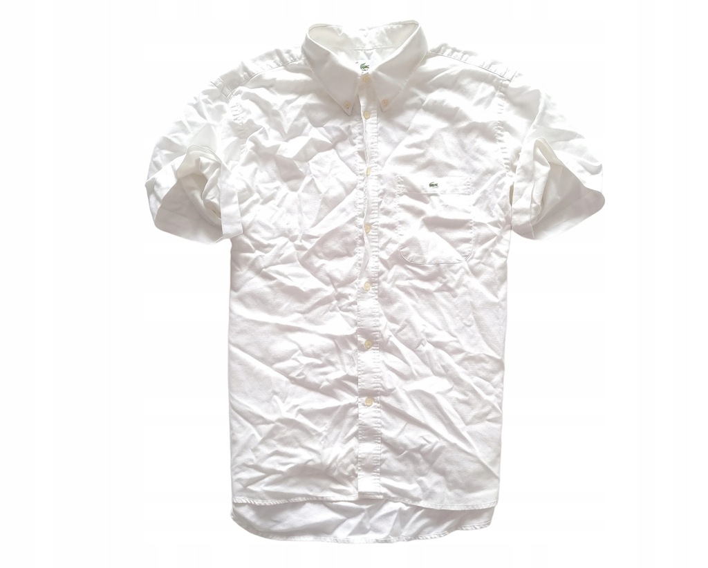 LACOSTE DEVANLAY CLASSIC SHIRT BIAŁA KOSZULA 44 - 13743329645 ...