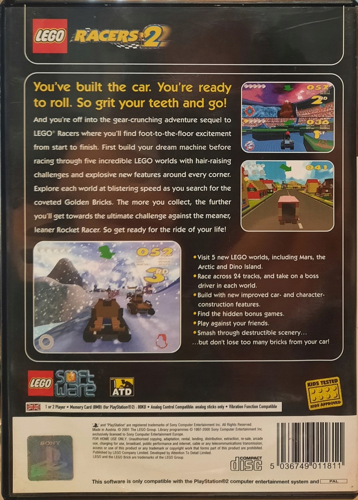 Купить LEGO RACERS 2 / УНИКАЛЬНО! / PS2 / ПАЛ: отзывы, фото и ...