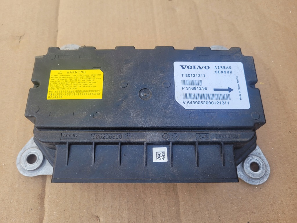 VOLVO XC60 SENSOR MODUL AIRBAG PODUSZEK 31681216 - 14376719093 - oficjalne archiwum Allegro