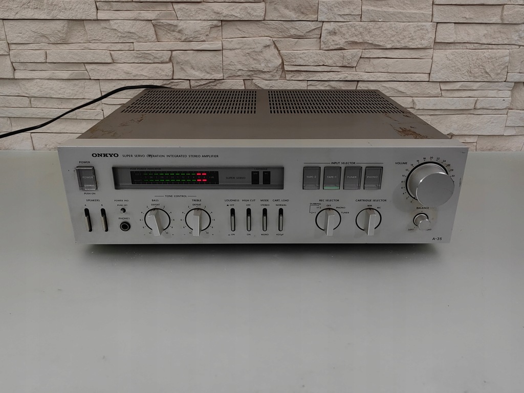 ONKYO A-35 Uszkodzony wzmacniacz stereo vintage - 14049050496 - oficjalne archiwum Allegro