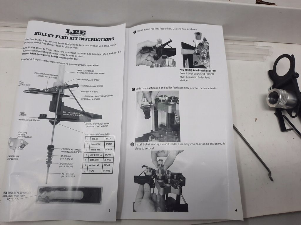 Podajnik pocisków do prasy Lee Bullet Feed Kit - 12674447383 ... Podajnik pocisków do prasy Lee Bullet Feed Kit - 12674447383 ...