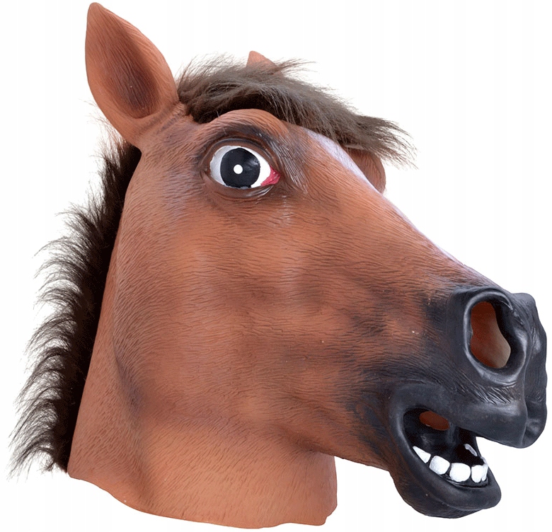 MASKA KONIA GŁOWA LATEKSOWA KOŃ MASKA NA IMPREZE - 8990888096 ...