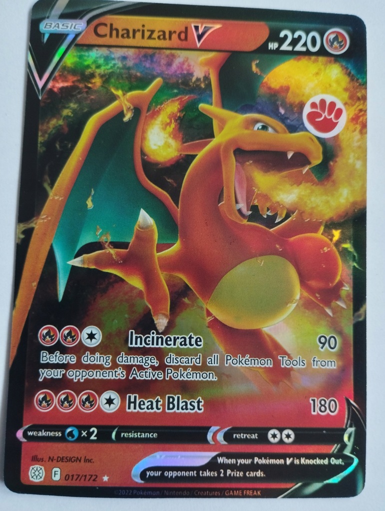 legendarna odblaskowa karta pokemon CHARIZARD - 12854392361 - oficjalne archiwum Allegro