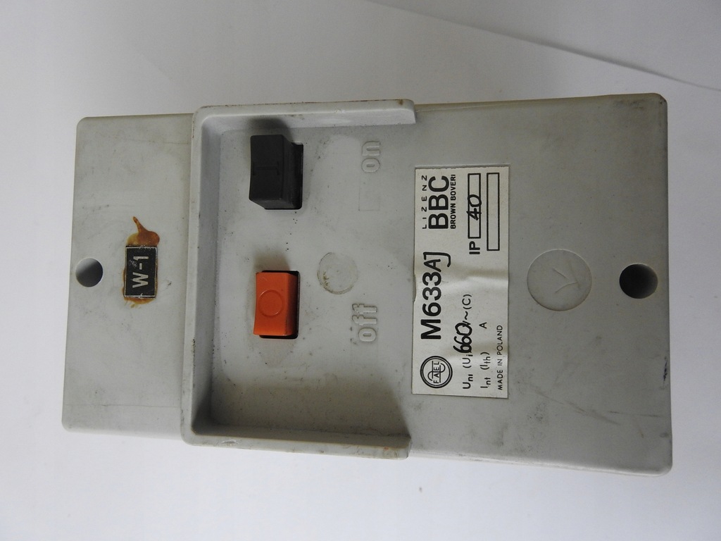 Wyłącznik silnikowy M633 16-25A BBC + górna obudow - 8984580769 ...