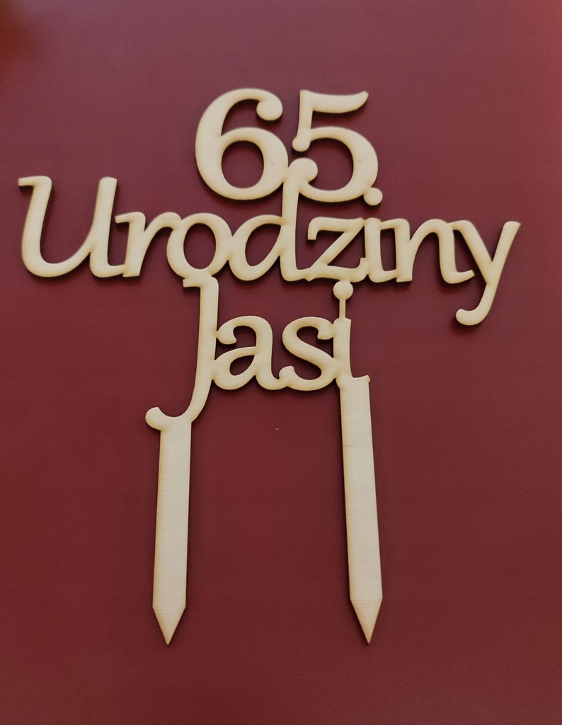 Topper na tort urodziny ozdoba dekoracja - 13355941710 - oficjalne archiwum Allegro