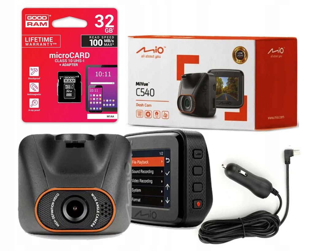 KAMERA SAMOCHODOWA MIO C540 WIDEOREJESTRATOR - 10453893815 - oficjalne archiwum Allegro