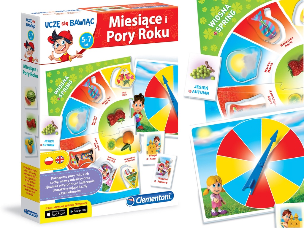 Clementoni Gra MIESIĄCE PORY ROKU Planszowa PL EDU - 6674189505 ...