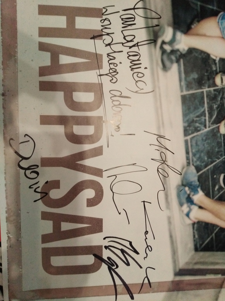 Plakat zespołu Happysad z autografami - 8835956995 - oficjalne archiwum ...