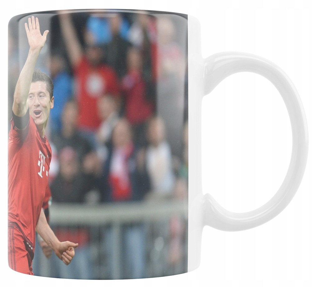 KUBEK Z NADRUKIEM POLSKA ROBERT LEWANDOWSKI - 12728232291 - oficjalne archiwum Allegro