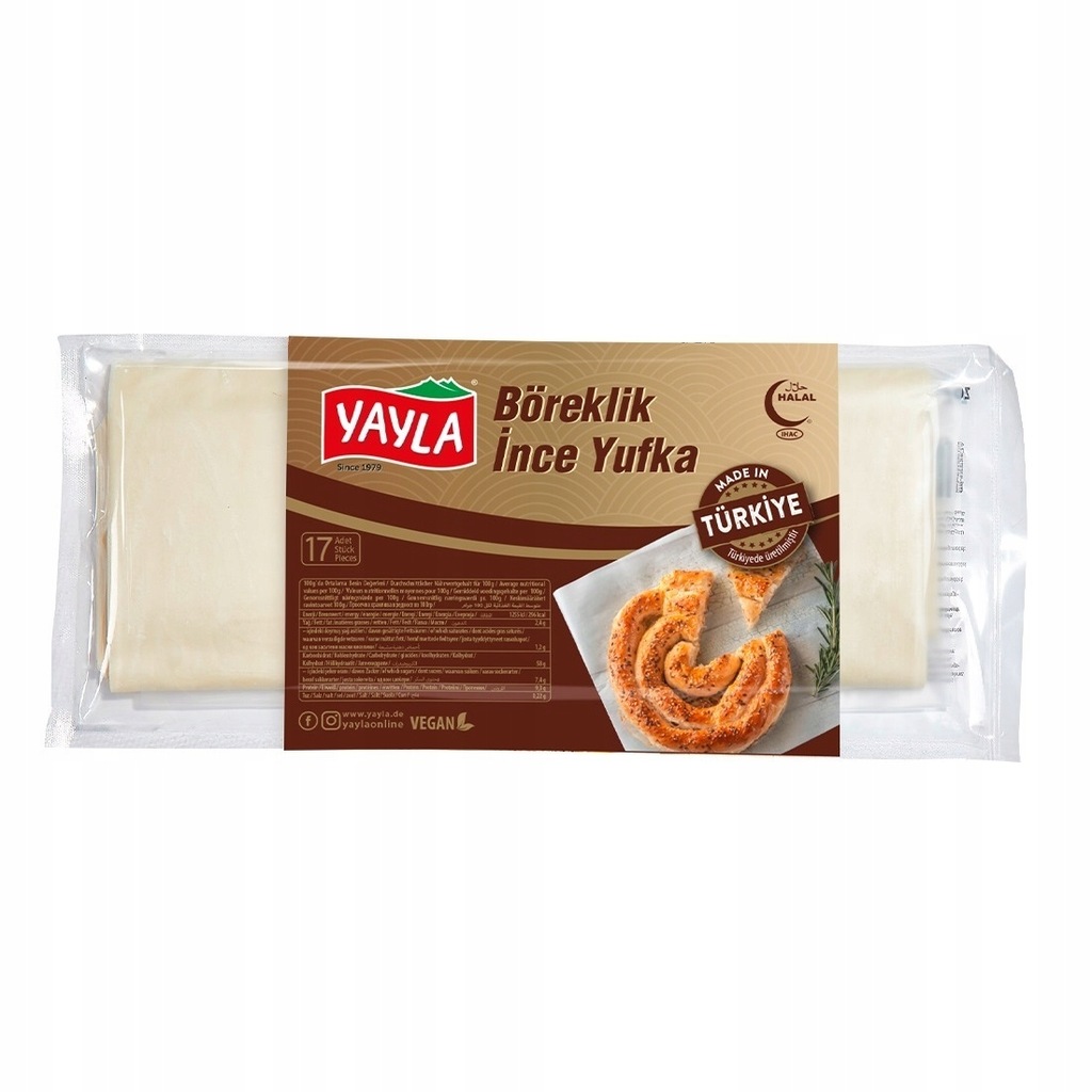 Yufka (filo) ciasto makaronowe Boreklik 700g YAYLA - 13724175562 ...