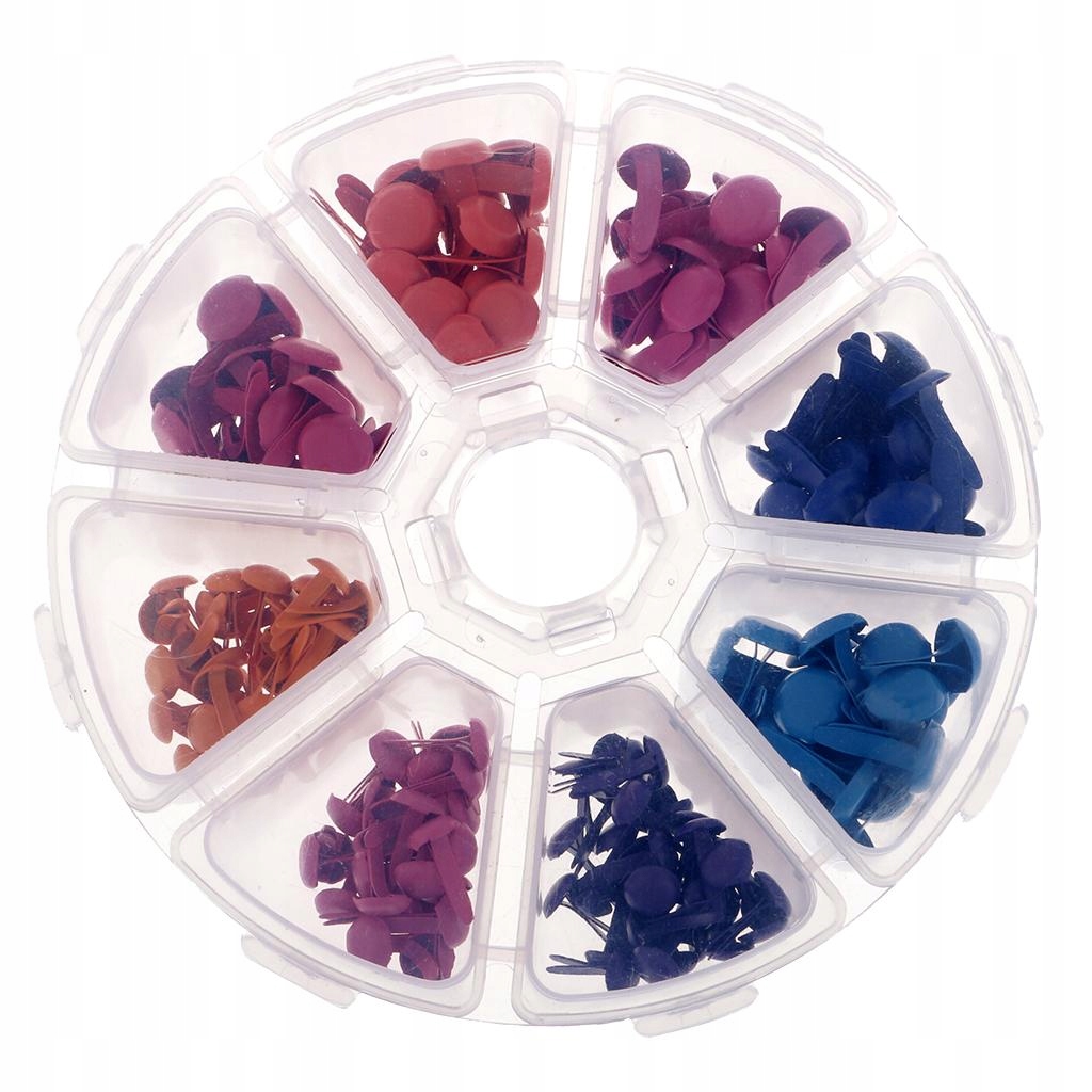 200 Mini Brads Różne kolory klipsów do torebek - 12084665355 ...