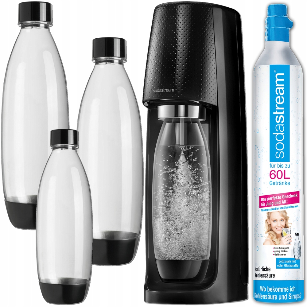 Saturator Soda Stream SPIRIT Syfon Nabój 3 Butelki - 11153327588 ...