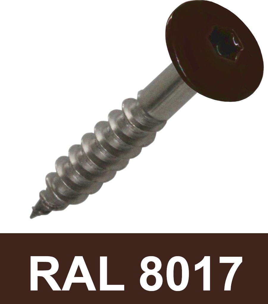 WKRĘT FASADOWY NIERDZEWNY 4,8x38 RAL8017 (100szt.) - 11567167545 ...