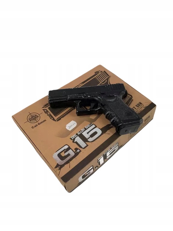 GLOCK 19 PISTOLET FULL METAL REPLIKA G15 NA KULKI - 12778929502 ...