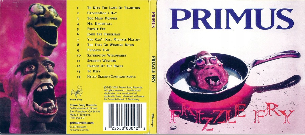 PRIMUS - Frizzle Fry DIGIPACK CD [EU] - 15194115056 - oficjalne ...