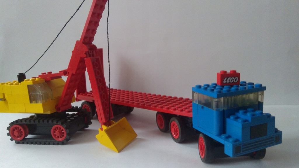 LEGO 383 ciężarówka z koparką z1973r Unikat - 7729384798 - oficjalne ...