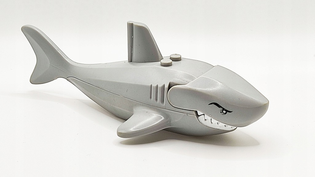 Figurka Lego Zwierzęta duży rekin jasno szary - 11817079995 - oficjalne ...