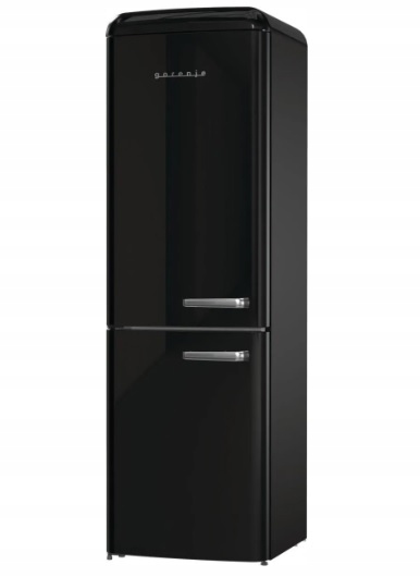 Lodówka wolnostojąca Gorenje ONRK619DBK-L czarna cicha retro -drzwi na ...