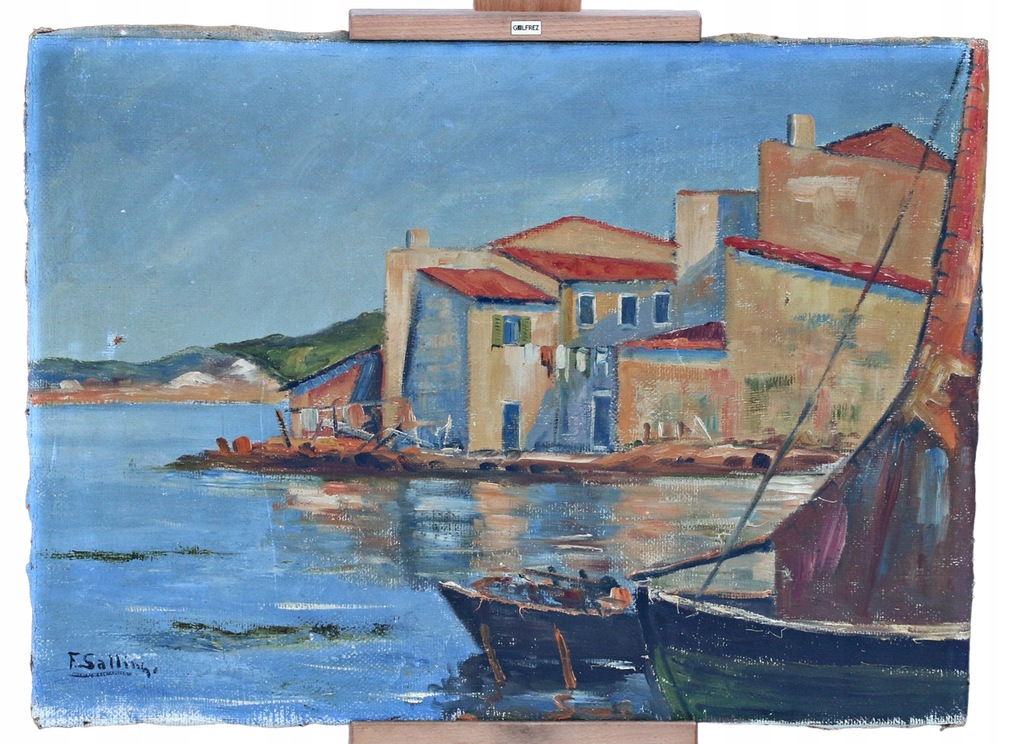 FREDE SALLING (1910-?) - MARYNISTYCZNA SCENA OBRAZ - 13158577181 ...