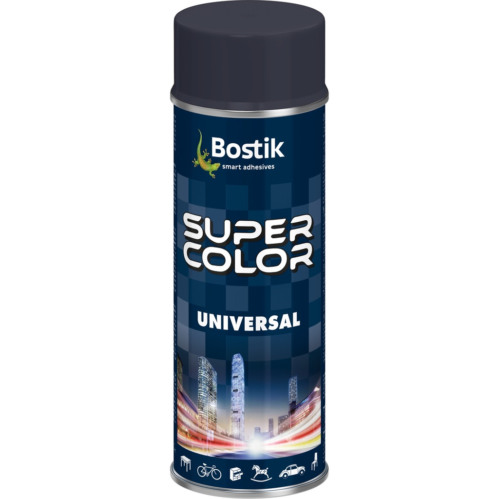 Lakier w sprayu Bostik Super Color Antracyt 400 ml - 14645686034 ...