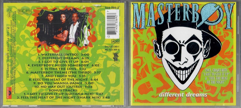 Masterboy - Different Dream CD Album - 13417611762 - oficjalne archiwum ...