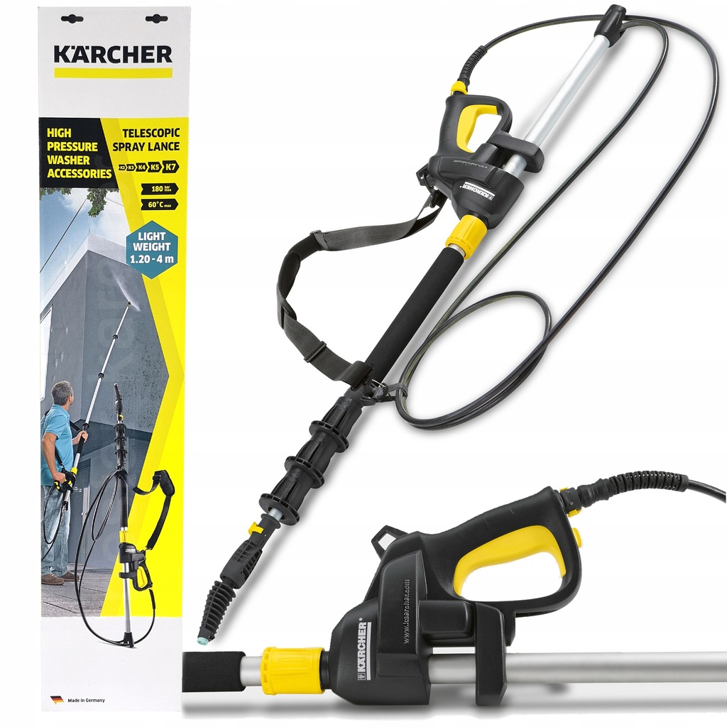 KARCHER LANCA TELESKOPOWA 4 M DO MYJEK K 3 4 5 6 7 - 7200976282 - oficjalne archiwum Allegro