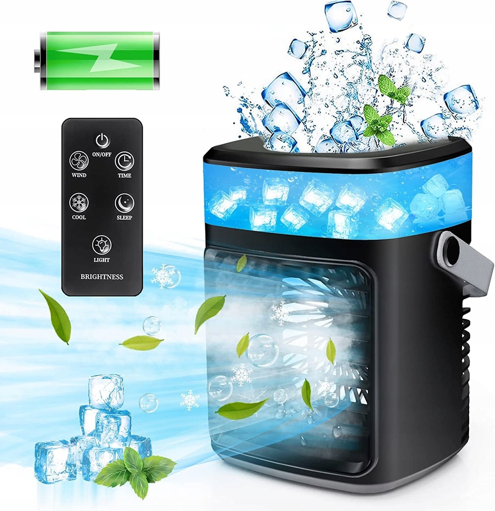 Klimatyzator EEIEER Mini klimatyzator z pilotem - 12831309633 ...