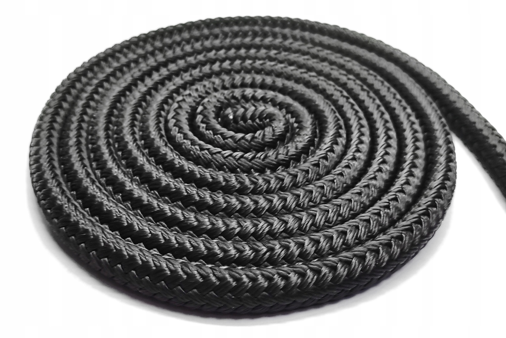Lina polipropylenowa pleciona czarna sznur 12mm - 11850655671 - oficjalne archiwum Allegro