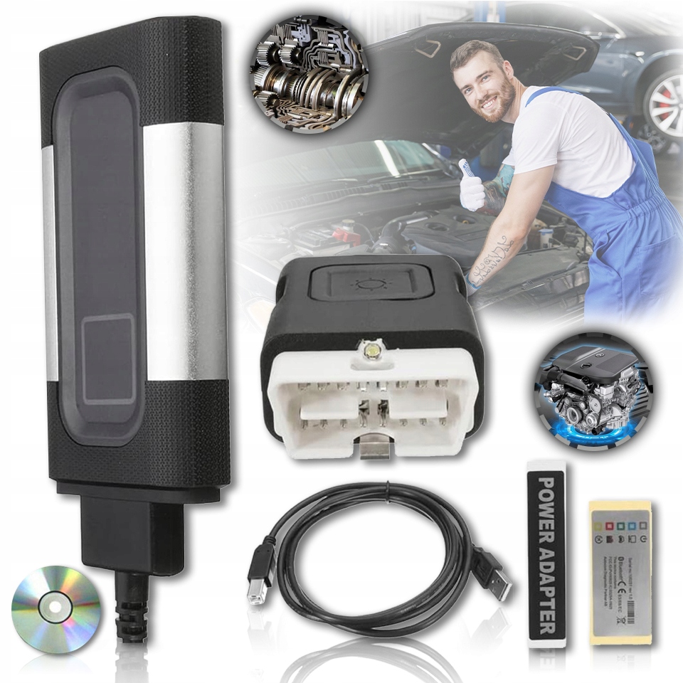 DELPHI DS150E INTERFEJS DIAGNOSTYCZNY SAMOCHODOWY BT PL 2023 PRO z ...