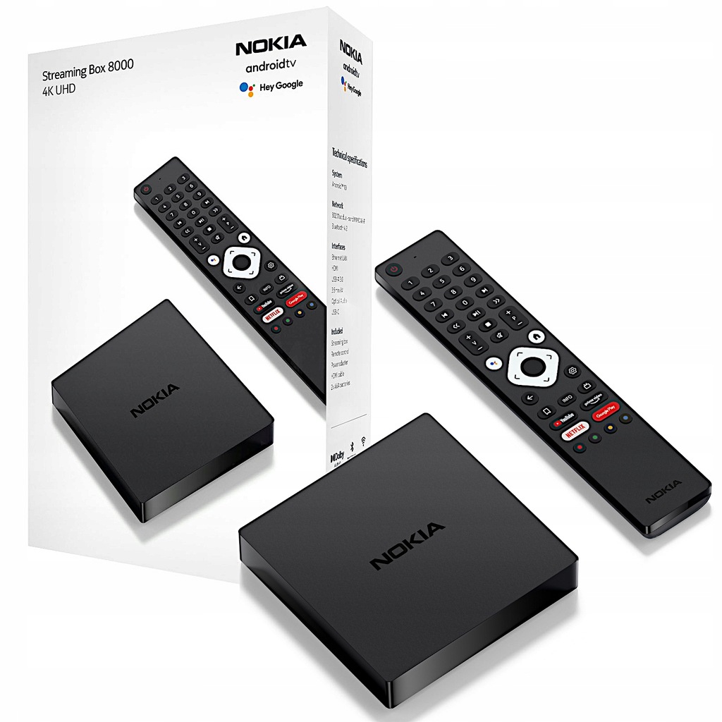 NOKIA STREAMING BOX 8000 4K ANDROID TV HDMI PILOT - 12336597156 ...