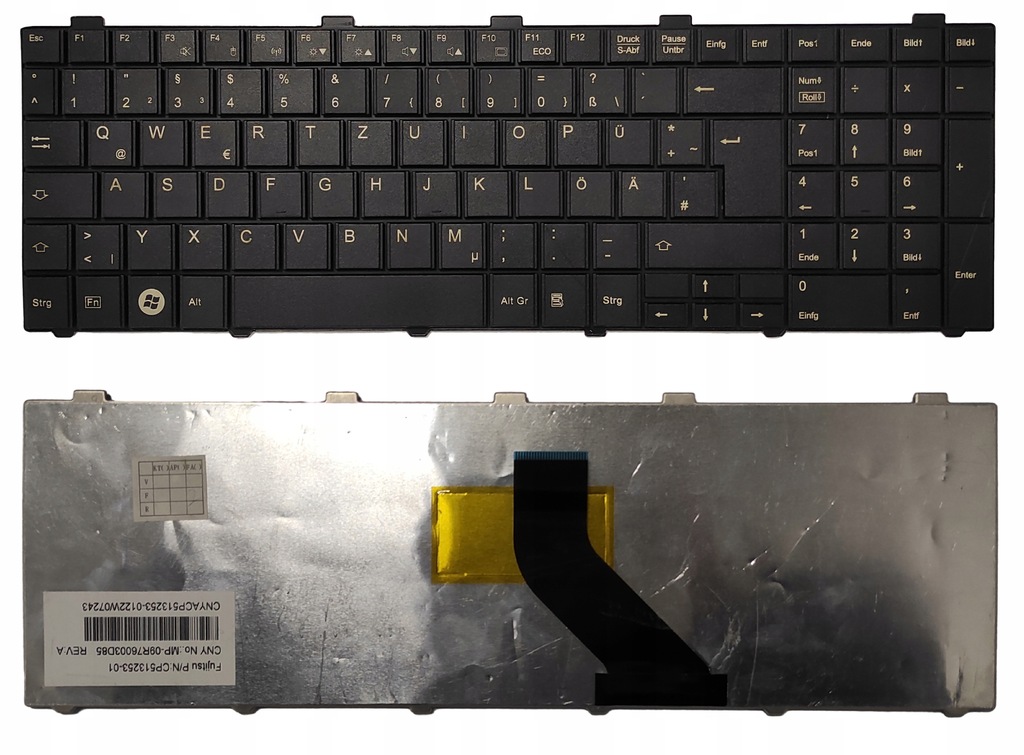 KLAWIATURA FUJITSU SIEMENS LifeBook AH530 AH531 A530 A531 A512 NH751 ...