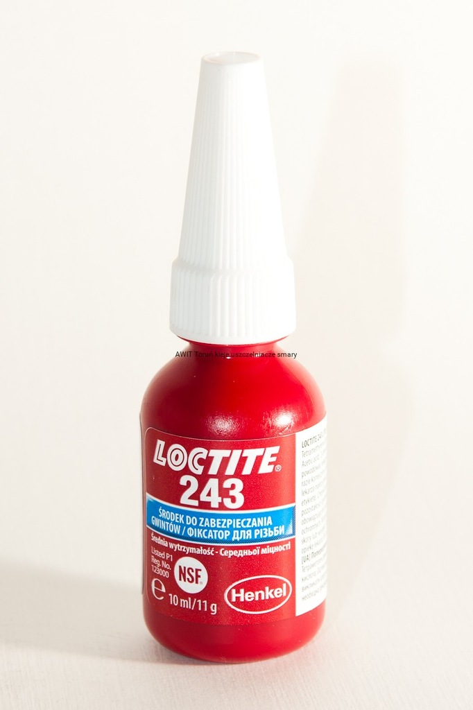 LOCTITE 243 10ml ZABEZPIECZENIE GWINTU ODKRĘCANIE - 7185819938 ... LOCTITE 243 10ml ZABEZPIECZENIE GWINTU ODKRĘCANIE - 7185819938 ...