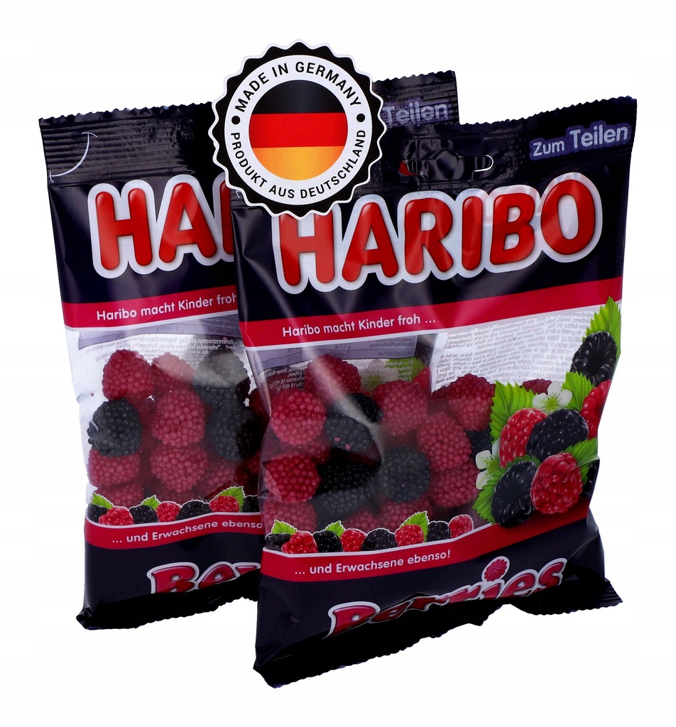 Haribo żelki Berries Malinki 200 g - 12305872241 - oficjalne archiwum Allegro