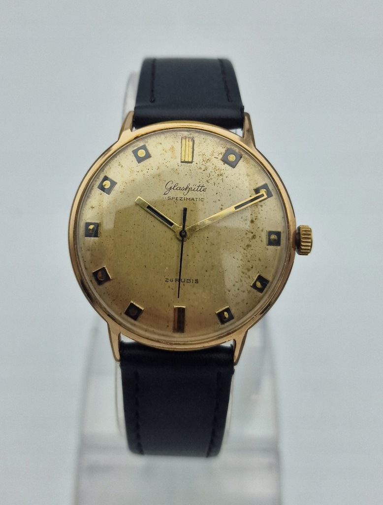 PIĘKNY MĘSKI ZEGAREK GLASHUTTE SPEZIMATIC 26J LATA 60-TE - JEDYNY TAKI ...