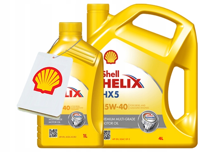 SHELL HELIX HX5 15W40 5L - 7975788259 - oficjalne archiwum Allegro
