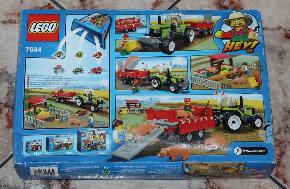 LEGO CITY FARMA 7684 NOWY UNIKAT z 2010r TRAKTOR - 10961825989 ...