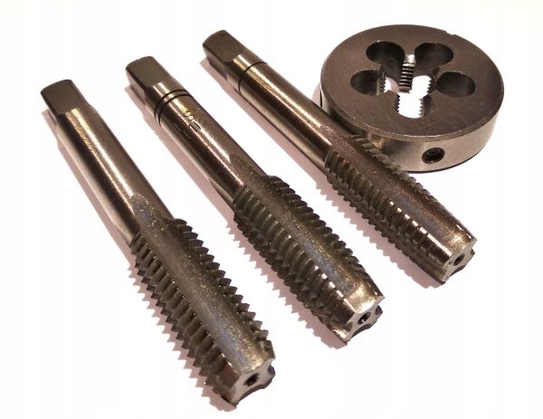 Gwintownik M12 + Narzynka ZESTAW M12x1.25mm - 12974879599 - oficjalne archiwum Allegro