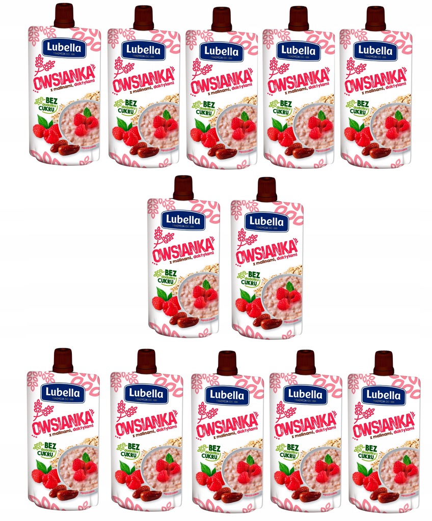 Lubella MUS Owsianka Malina Daktyle 12 x 100g - 12612314361 - oficjalne ...