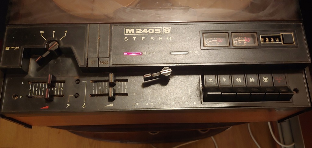 Magnetofon szpulowy Unitra M2405S czarny głośniki - 10221008184 - oficjalne archiwum Allegro