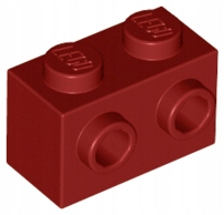 LEGO Klocek z wypustkami 1x2 DARK RED 11211 NOWY - 12060019549 - oficjalne archiwum Allegro