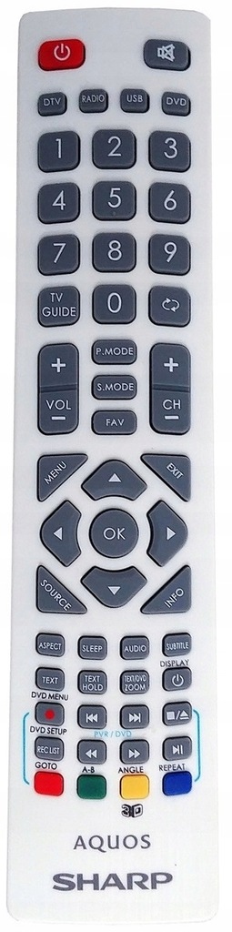 Pilot TV SHARP AQUOS wersja na podczerwień oryg 3D - 11347395697 ...