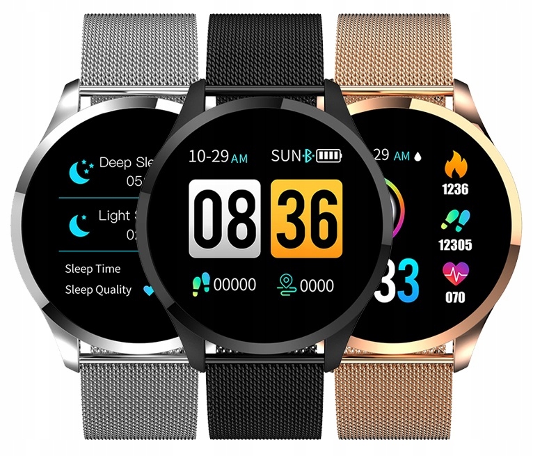 SmartWatch Q9 PRO zegarek DAMSKI CIŚNIENIOMIERZ - 7592232314 ...