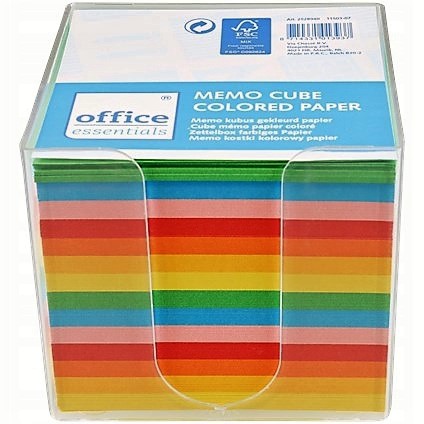 Notes karteczki kostka papierowa kolor 9x9 700szt - 12548482433 ...