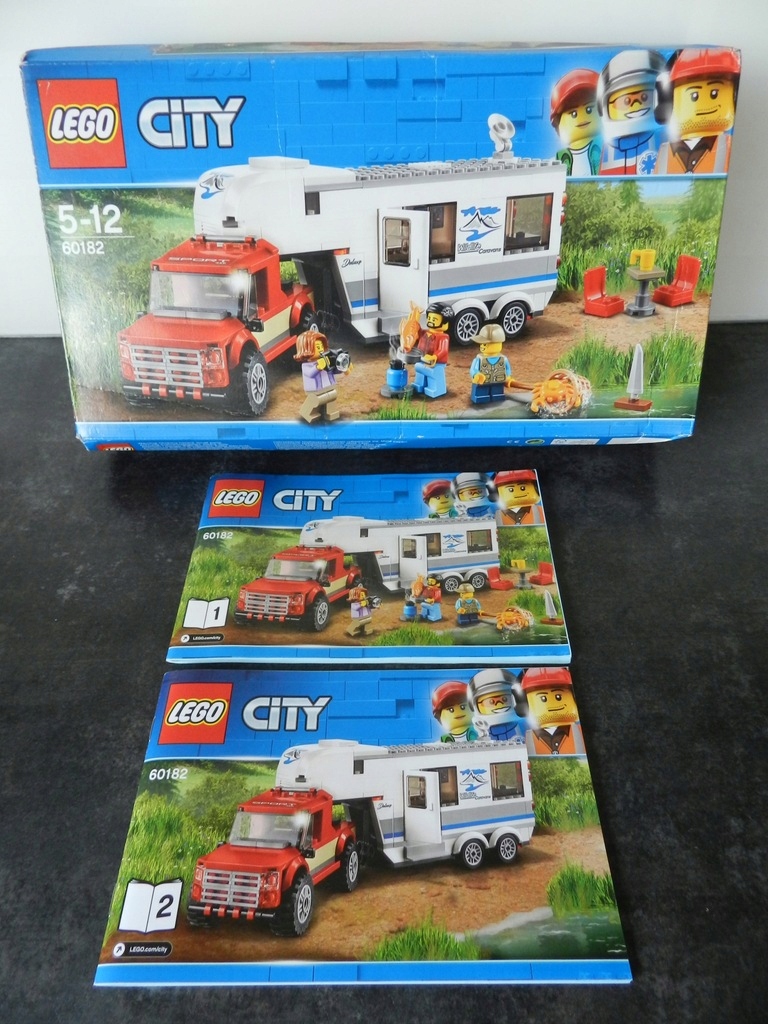 LEGO CITY 60182 Pickup z przyczepą kemping *100% - 13126666391 ...