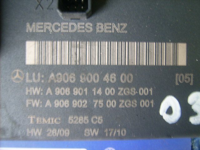 MERCEDES SPRINTER 906 MODUL SAM A9069004600 - 6568061153 - oficjalne ...