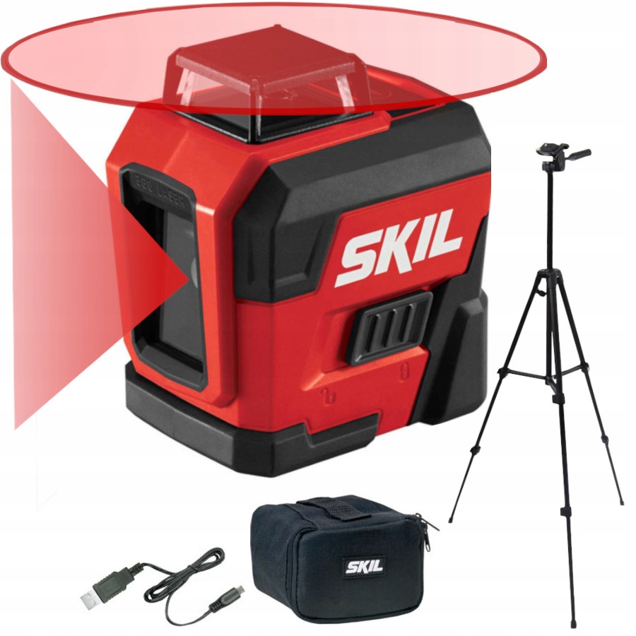 SKIL 1960 DA Laser krzyżowy wiązka czerwona statyw - 12218004510 ...