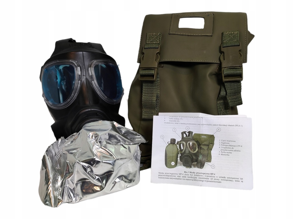 Nieużywana maska p-gazowa MP6 Rozm.3 MASKPOL GWAR. - 12412807600 ...