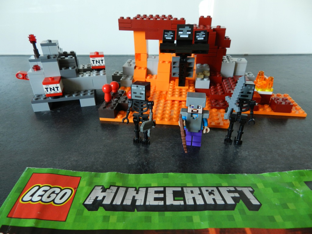 LEGO Minecraft 21126 The Wither *Steve *100% - 11529422479 - oficjalne ...